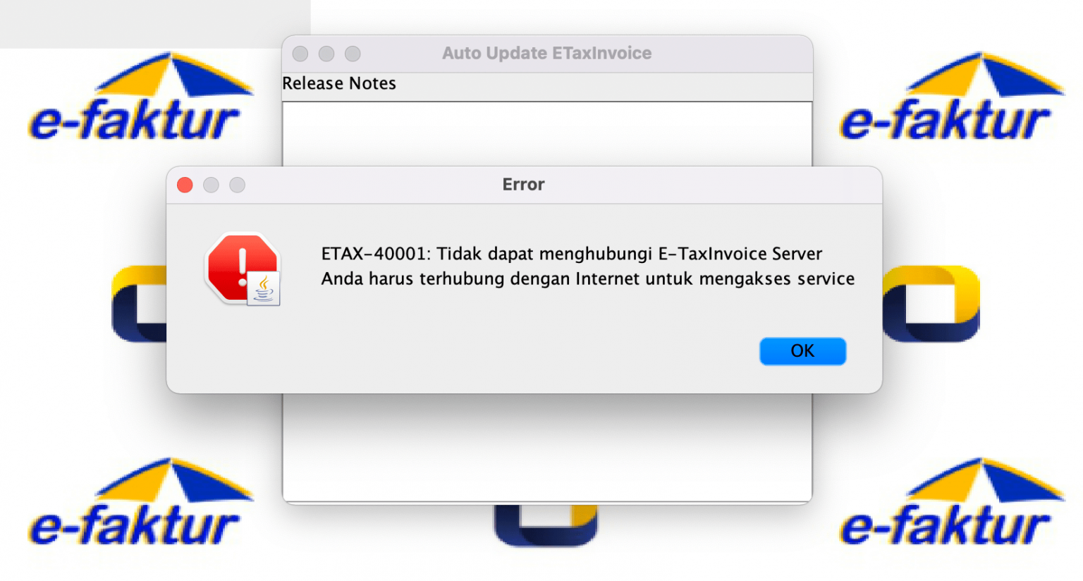 Cara Mengatasi ETAX 40001 pada efaktur - Blog Online Pajak