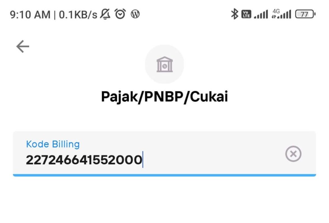 Cara Bayar Pajak Mandiri Livin