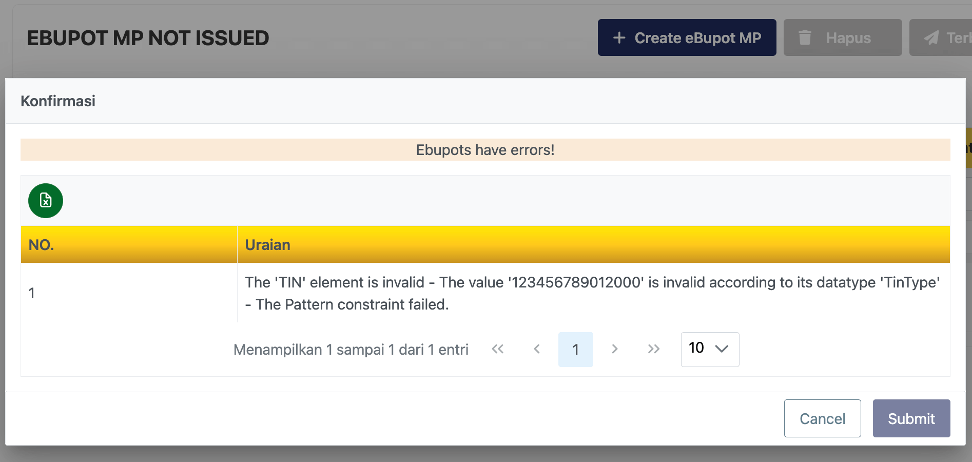 Gagal Impor eBupot di Coretax - Blog Online Pajak