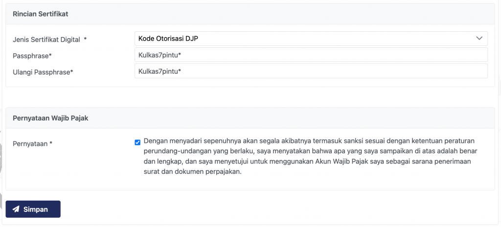 Cara Reset Passphrase Coretax - Blog Online Pajak